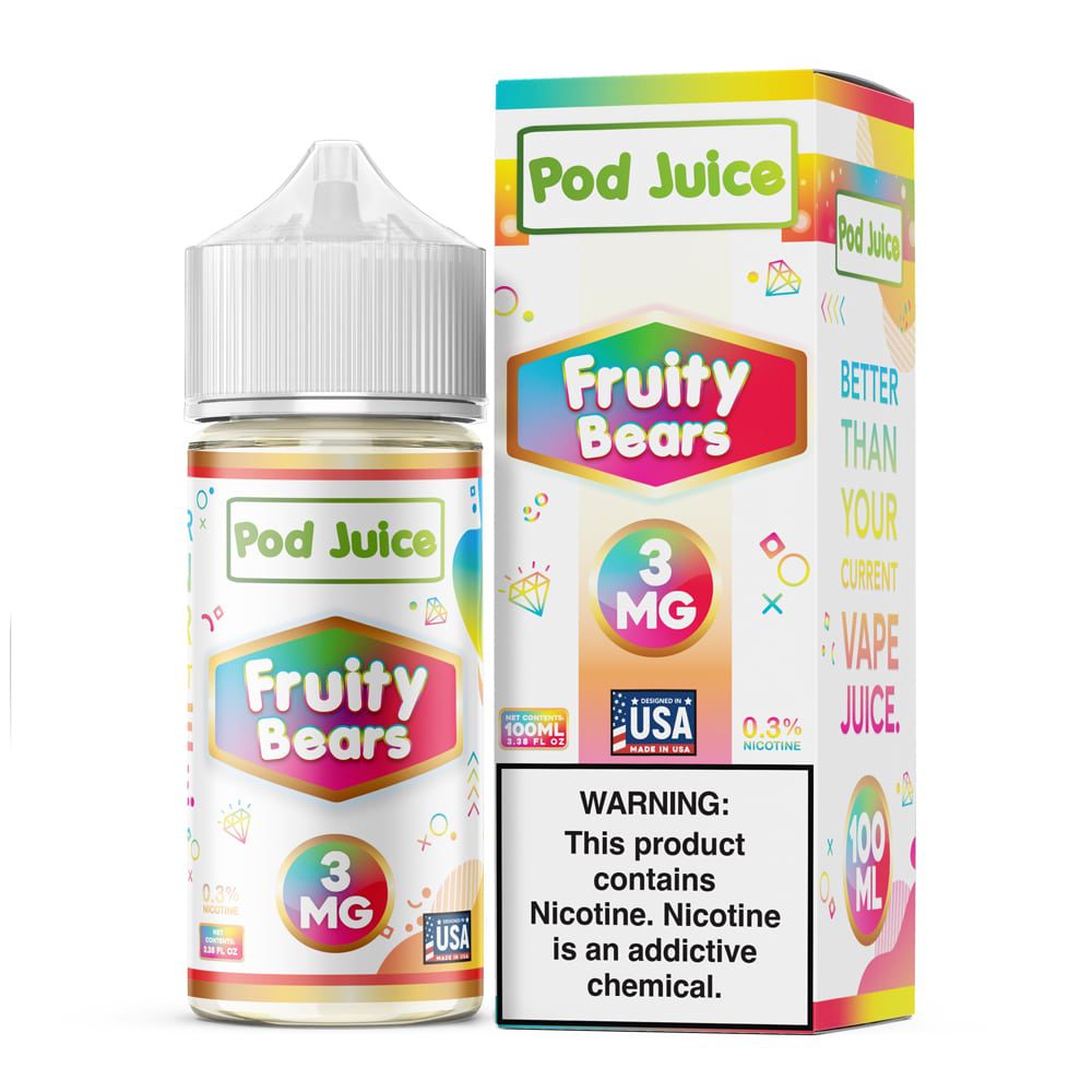 Pod Juice E-Liquid Fruity Bears by Pod Juice - 100mL - Ejuice Resellers ...